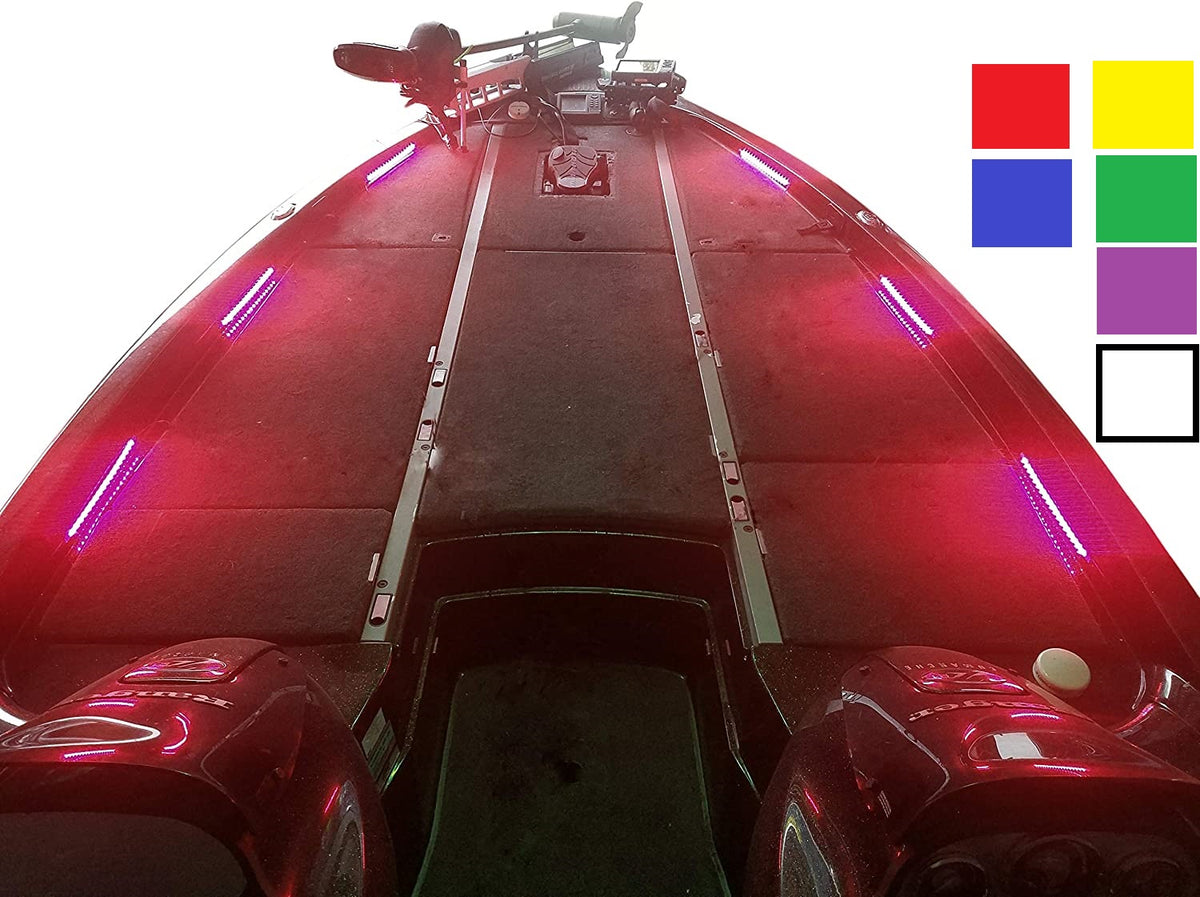 Boat Deck Lighting Kit with 6 Premium Waterproof Marine Grade LED Ligh ...